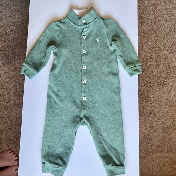 Ralph Lauren | One Pieces | Mockneck Button Front Coverall | Poshmark
